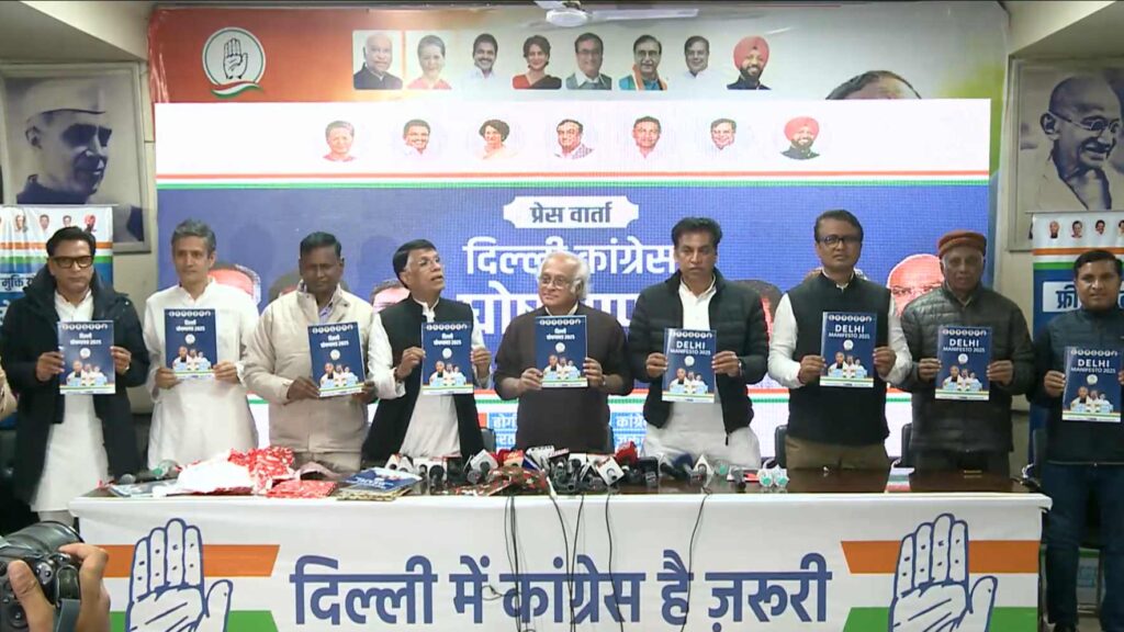 Congress Launches Delhi Election Manifesto, Promises Caste Census and ...